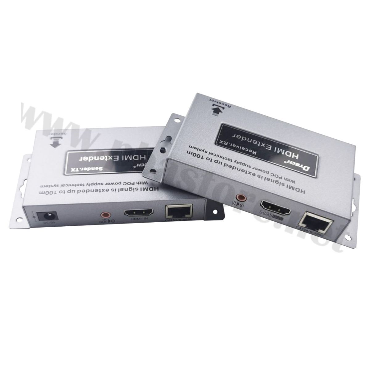 HDMI Extender 100m POC With IR DTECH รุ่น DT-7078(AM) เป็นอุปกรณ์แปลงสัญญาณภาพ HDMI ผ่านสายแลน ...